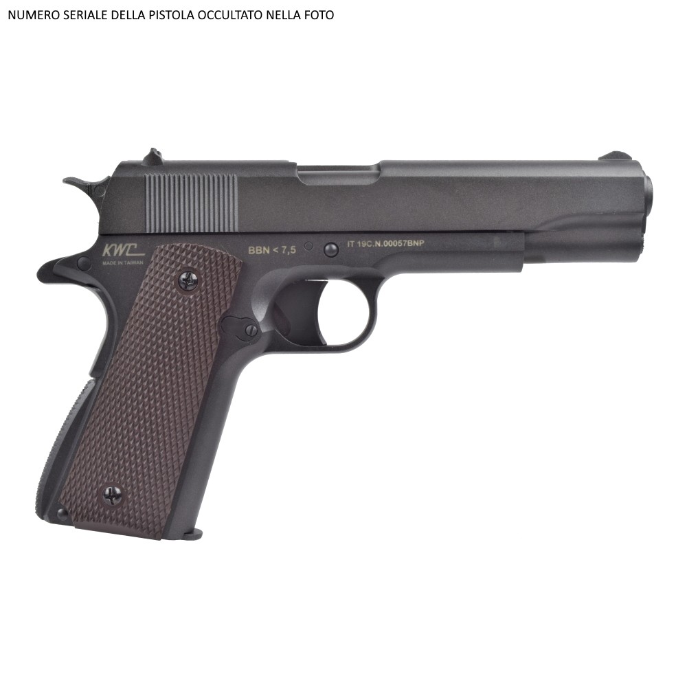 BRUNI GUNS CO2 PISTOL CALIBER 4,5MM PELLETS 1911 (BR-1911) | Jolly Softair