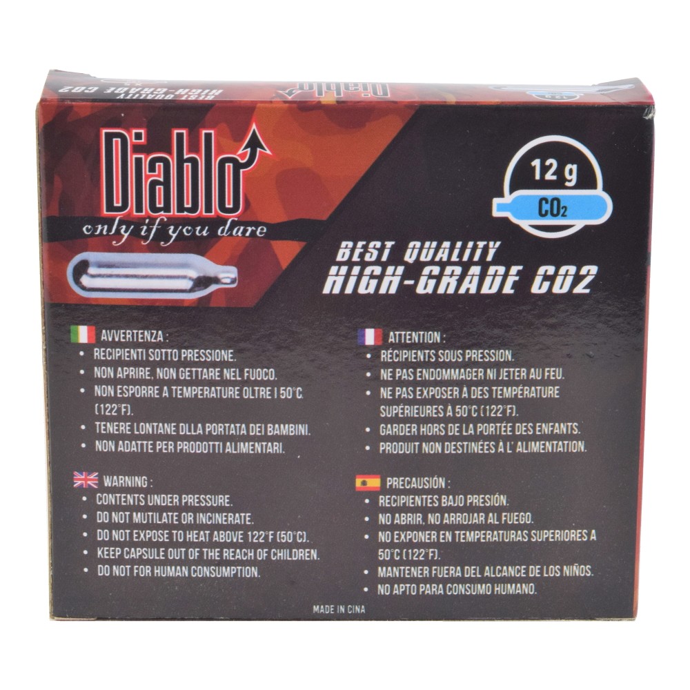 DIABLO CO2 12g CARTRIDGES 5 PIECES SET (C5DIABLO) | Jolly Softair