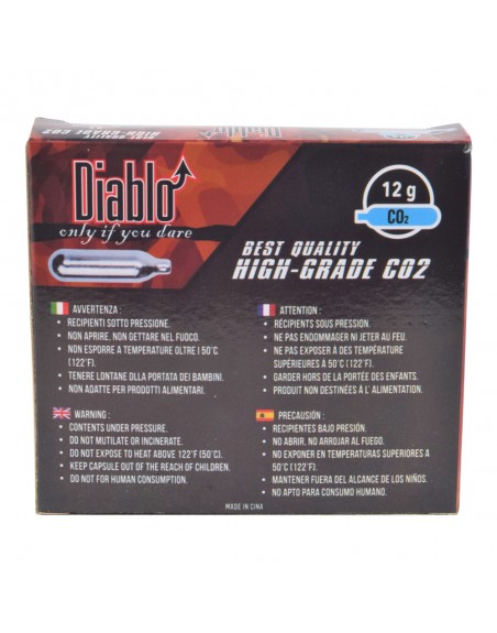DIABLO CO2 12g CARTRIDGES 5 PIECES SET (C5DIABLO) | Jolly Softair