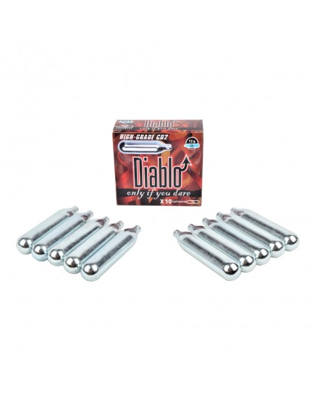 DIABLO CO2 12g CARTRIDGES 10 PIECES SET (C10DIABLO) | Jolly Softair