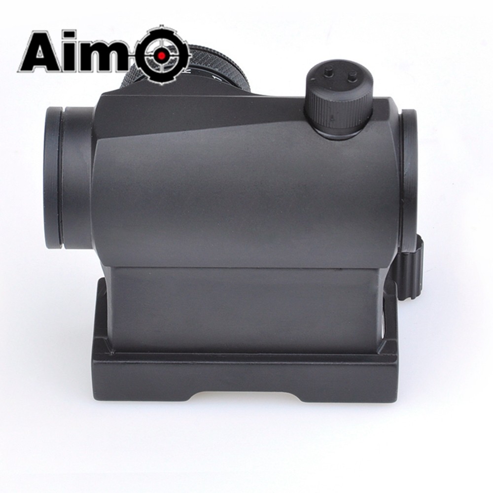 AIM-O RED DOT WITH DOUBLE MOUNT BLACK (AO5029-B) | Jolly Softair