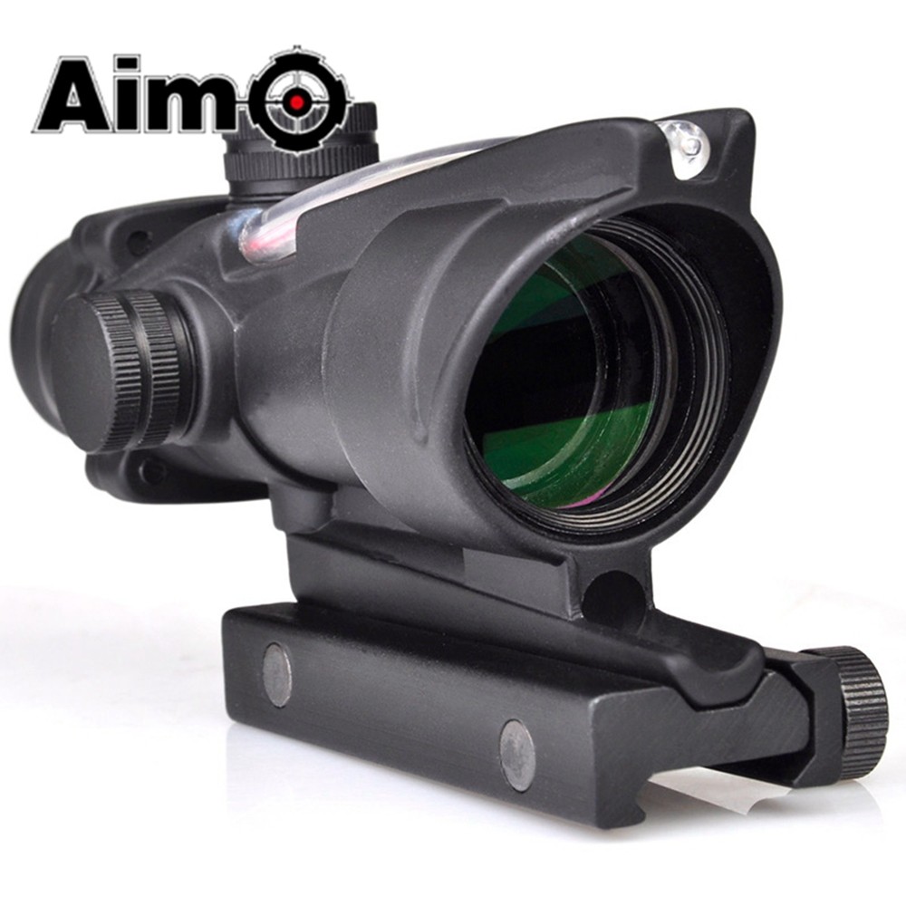 AIM-O ACOG SCOPE 4X32C FIBER OPTIC BLACK (AO1002-B) | Jolly Softair