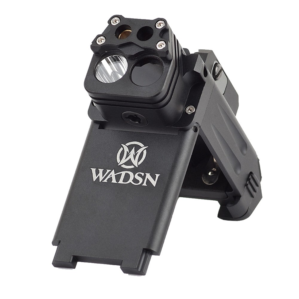 WADSN RED LASER WITH FLASHLIGHT AND INFRARED FOR PISTOLS BLACK (WM114-B ...