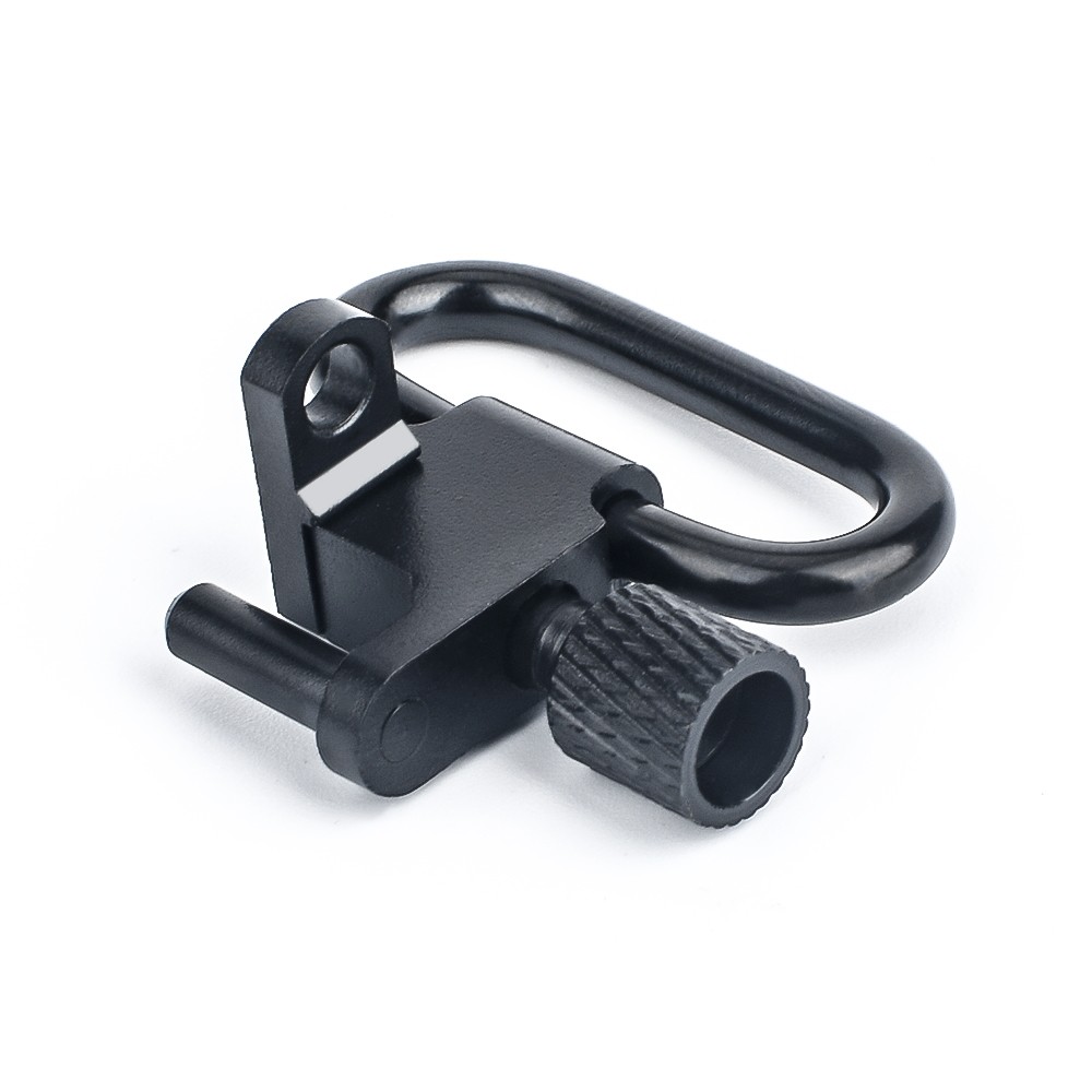 METAL SLING SWIVEL WITH SCREW MOUNT BLACK (ME4001-B) | Jolly Softair