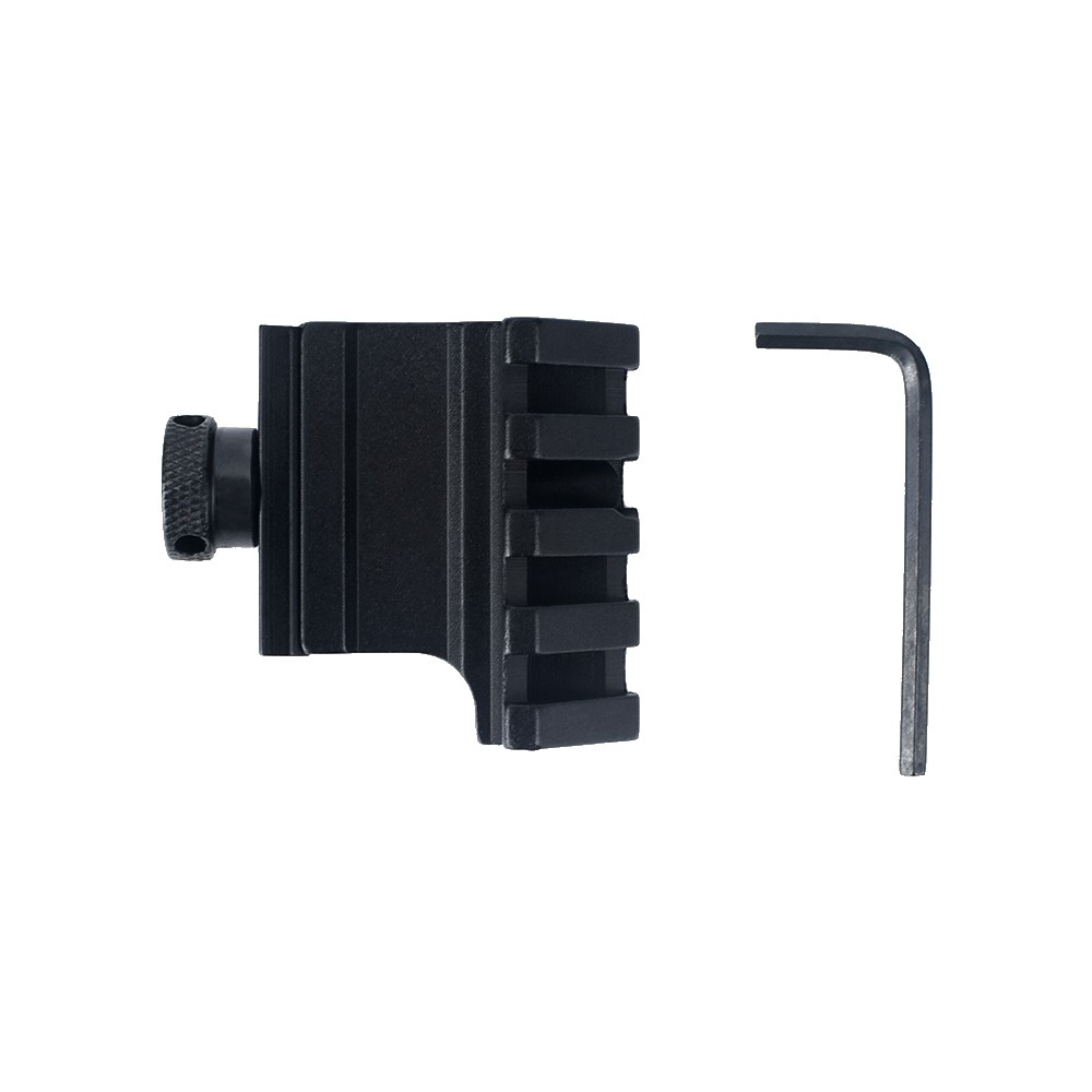 METAL 20MM RAIL WITH 45° OFFSET BLACK (ME4037-B) | Jolly Softair