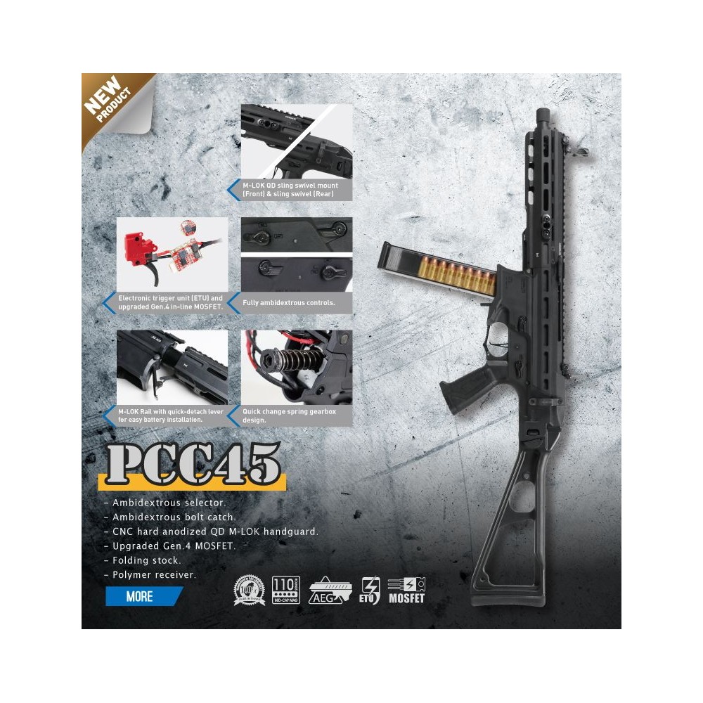 G&G ELECTRIC RIFLE PCC45 (GG-PCC45) | Jolly Softair