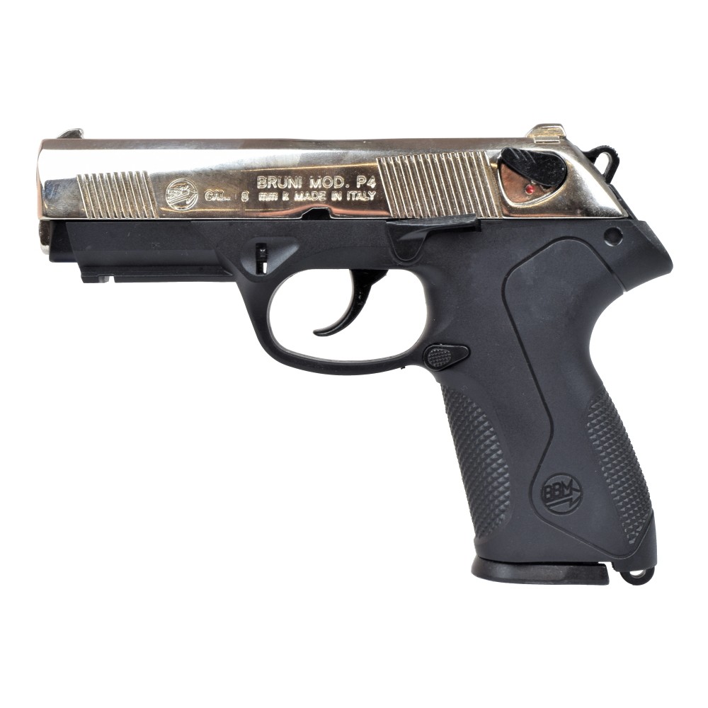 BRUNI BLANK PISTOL TOP FIRING 315 CALIBER 8MM NIKEL (BR-1900N) | Jolly ...