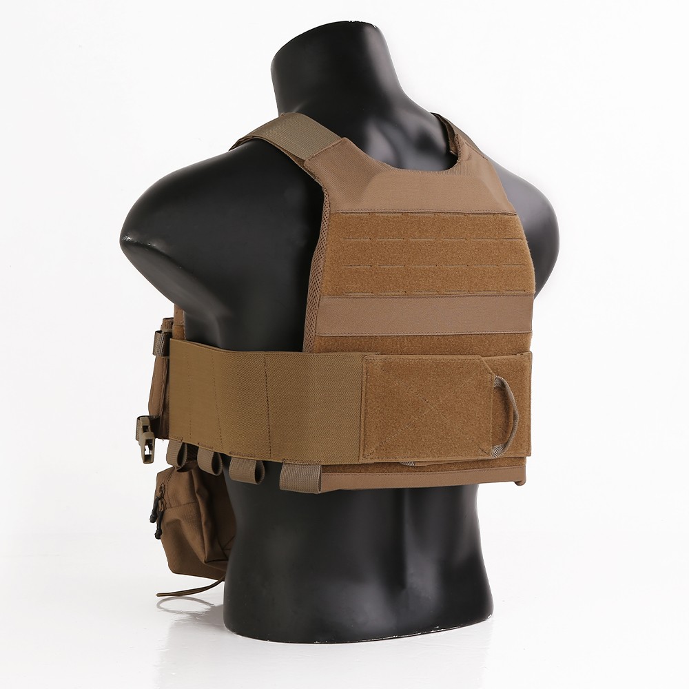 EMERSONGEAR COMBAT TACTICAL VEST WITH CHEST RIG COYOTE BROWN (EM7407CB ...