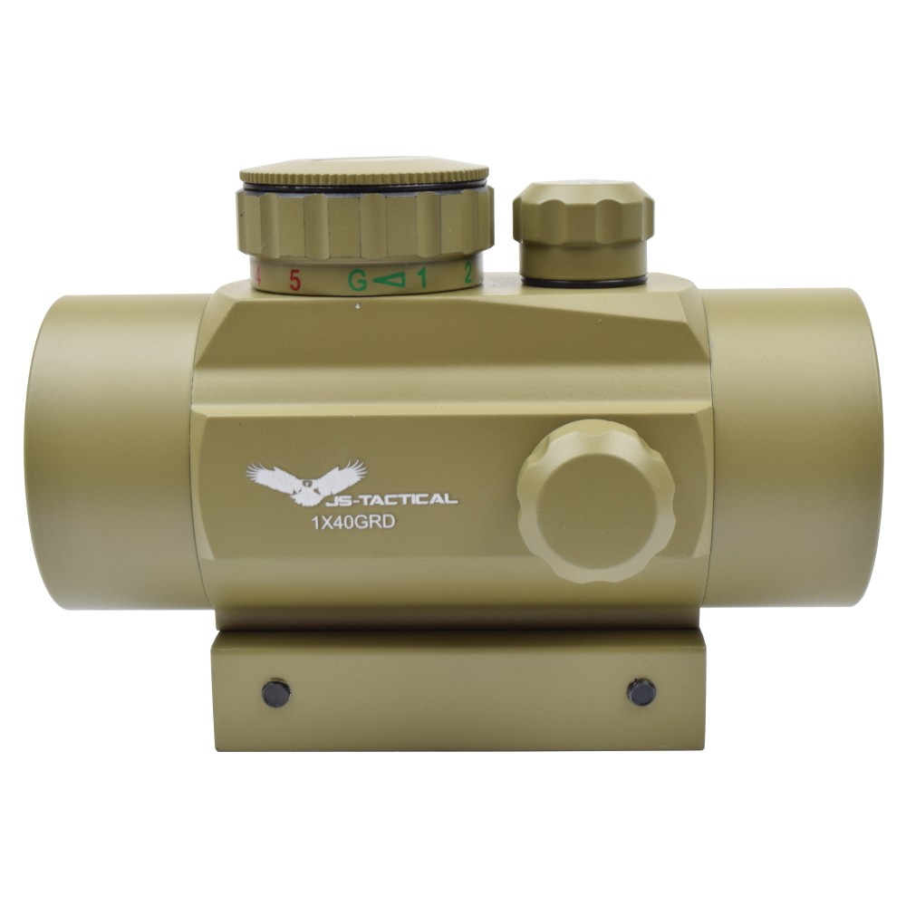 JS-TACTICAL RED DOT 40MM PIPE TAN (JS-1X40GRDTAN) | Jolly Softair