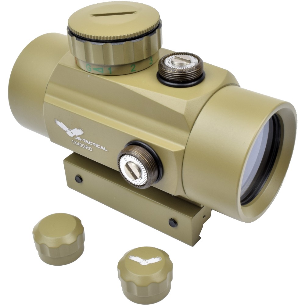 JS-TACTICAL RED DOT 40MM PIPE TAN (JS-1X40GRDTAN) | Jolly Softair