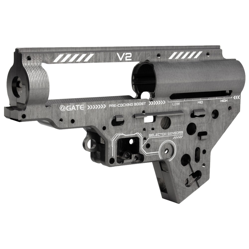 GATE EON GEARBOX SHELLS V2 - TITANIUM (EON-GB2-T) | Jolly Softair