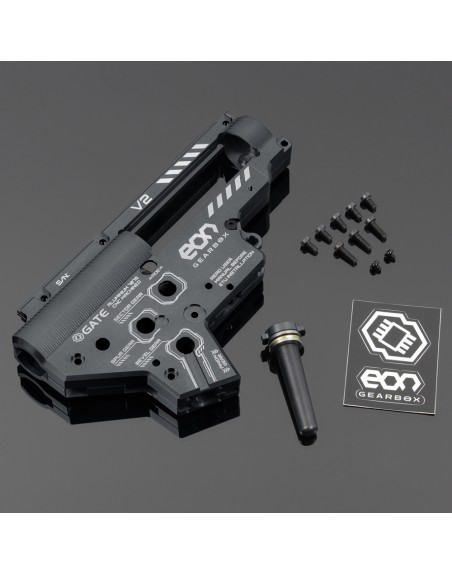 GATE EON GEARBOX SHELLS V2 - TITANIUM (EON-GB2-T) | Jolly Softair