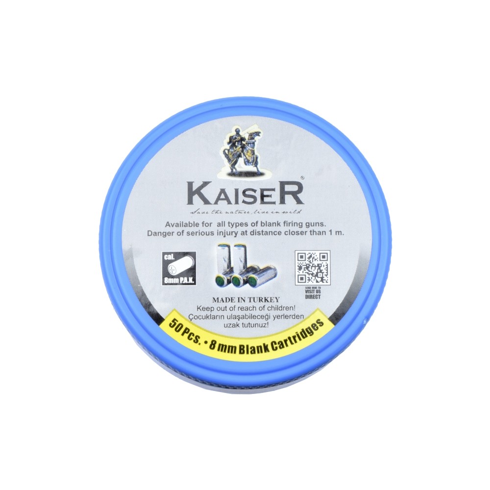 KAISER BLANK CARTRIDGES CALIBER 8mm (KA8) | Jolly Softair