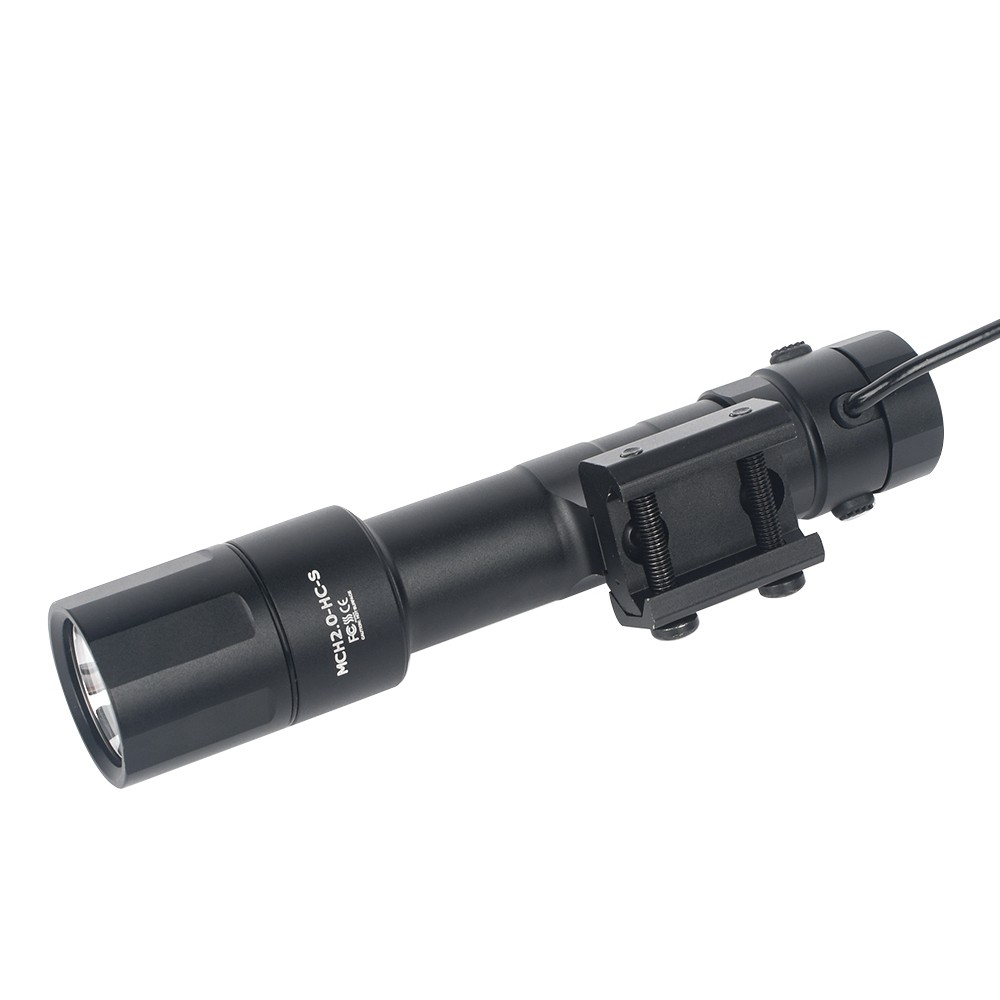 WADSN TACTICAL LED FLASHLIGHT 1300 LUMENS BLACK (WD4075-B) | Jolly Softair