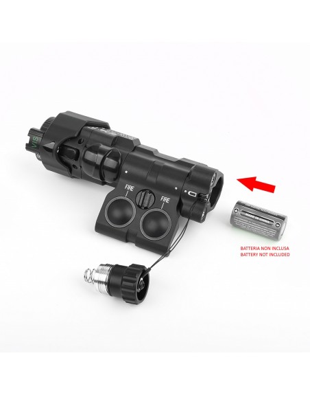 WADSN AIMING DEVICE RED/IR LASER WITH WHITE/IR LED BLACK (WD6075-B) | Jolly Softair