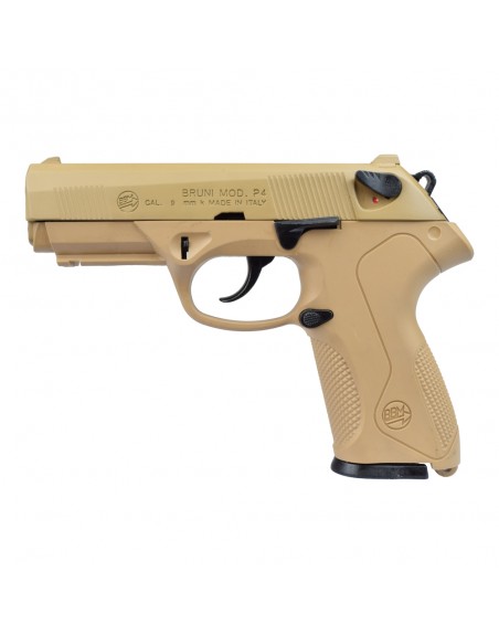 BRUNI TOP FIRING BLANK PISTOL P4 CALIBER 9MM DESERT (BR-2601D) | Jolly ...
