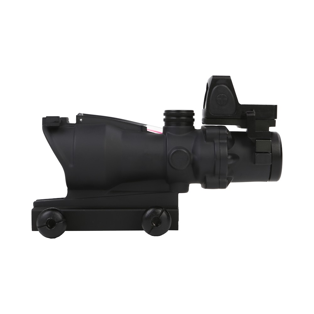 BIG DRAGON RIFLE SCOPE 4X32MM FIBER OPTIC WITH MINI RED DOT BLACK (BD ...