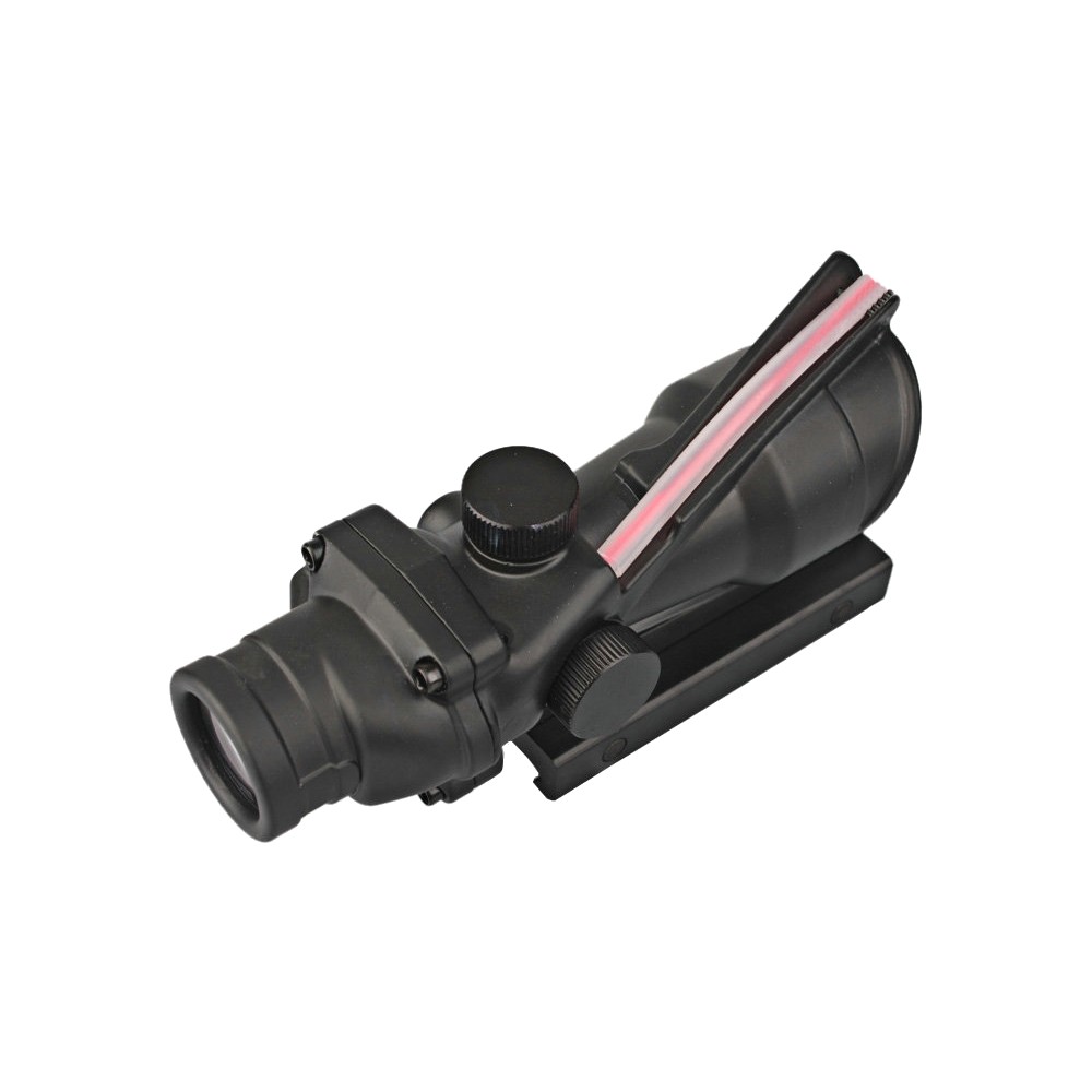BIG DRAGON RIFLE SCOPE ZOOM 4X LENS 32MM FIBER OPTIC BLACK (EM3511 ...