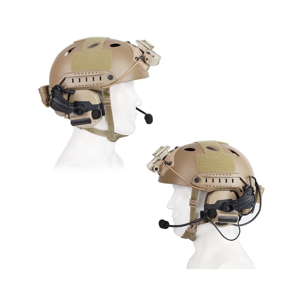 ZTAC TACTICAL COMTAC HEADSET BRACKETS FOR ARC RAILS BLACK (EL-ID102B ...