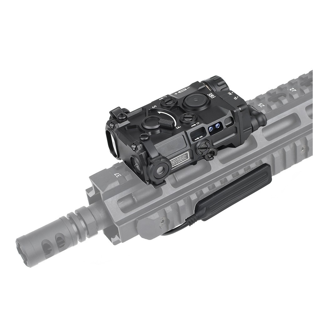 WADSN AIMING DEVICE RED/IR LASER WITH WHITE LED BLACK (WD06081-B) | Jolly Softair