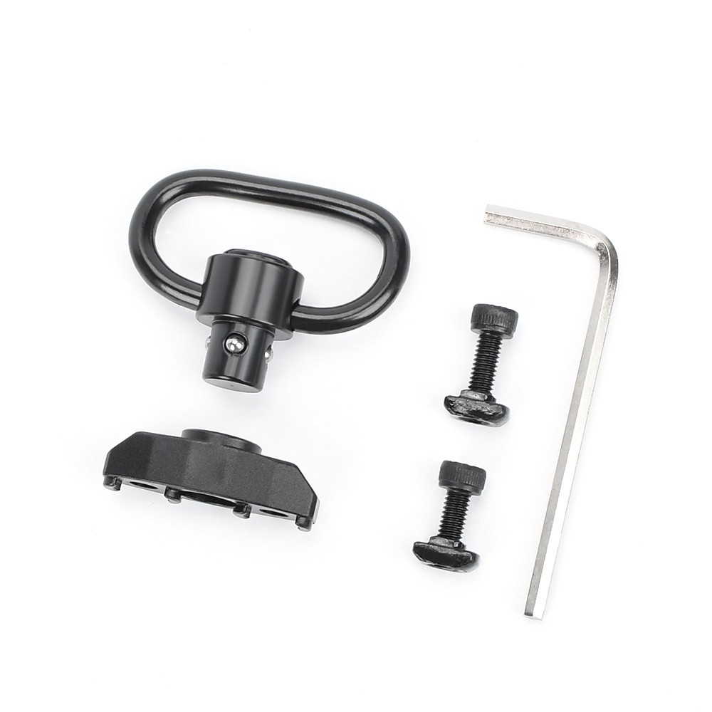 METAL QD SLING SWIVEL WITH MOUNT FOR KEYMOD/M-LOK BLACK (ME04022-B ...