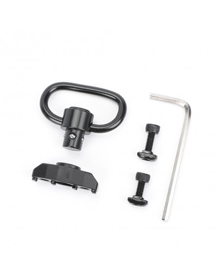 METAL QD SLING SWIVEL WITH MOUNT FOR KEYMOD/M-LOK BLACK (ME04022-B ...