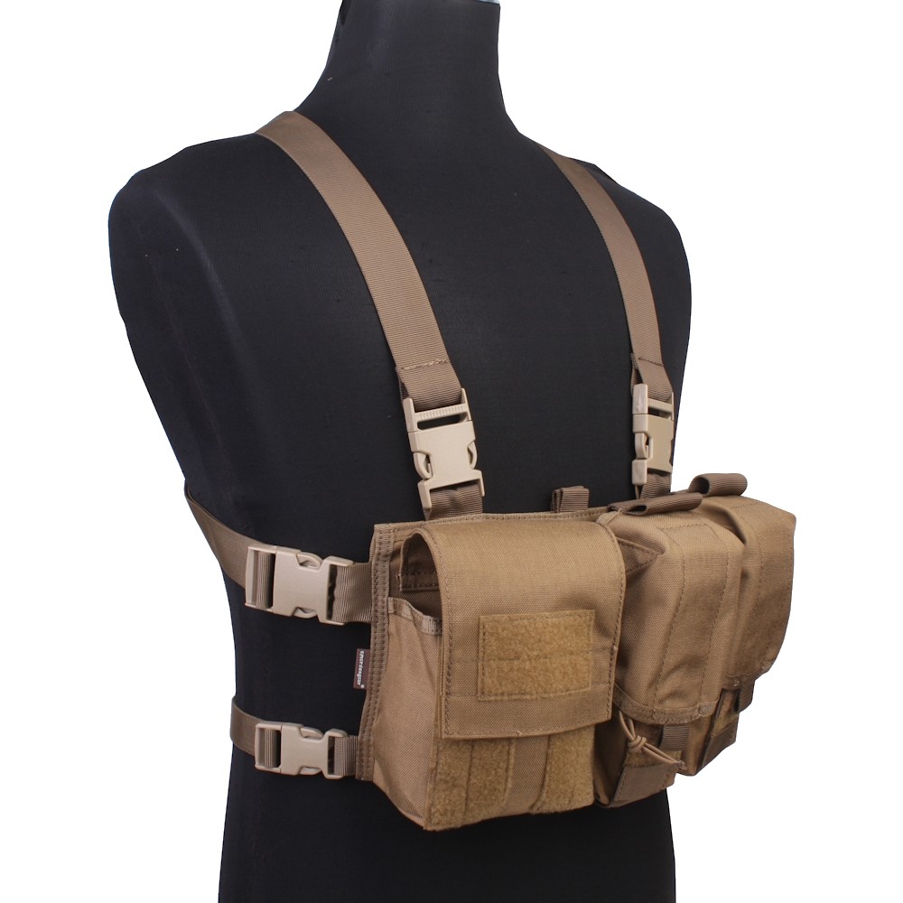 EMERSONGEAR TACTICAL CHEST RIG COYOTE BROWN (EM7441CB) | Jolly Softair
