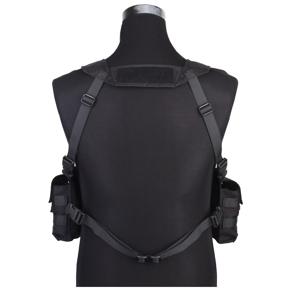EMERSONGEAR TACTICAL SPLIT FRON CHEST RIG BLACK (EM7451F) | Jolly Softair