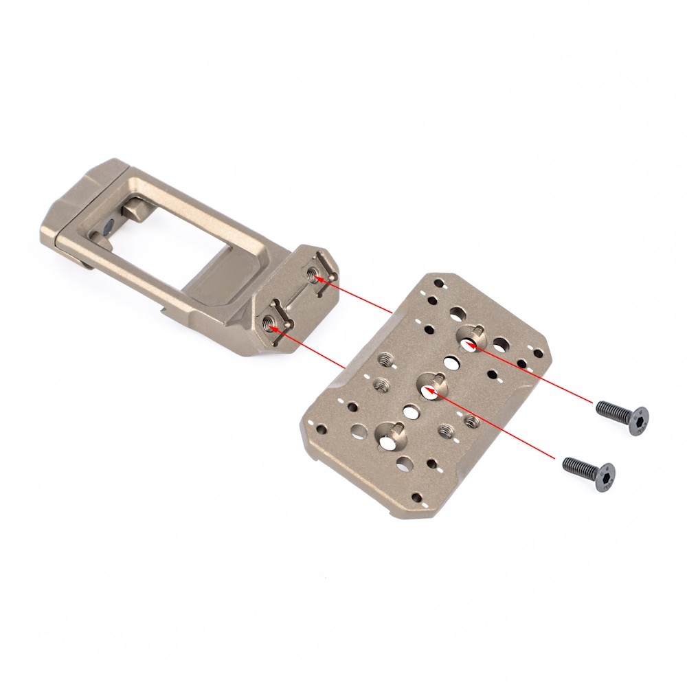 WADSN 45 DEGREE MOUNT FOR RED DOT DARK EARTH (WS2019-T) | Jolly Softair