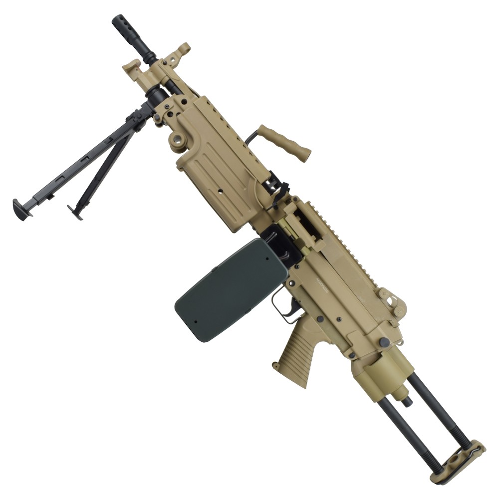A&K ELECTRIC RIFLE M249 PARA POLYMER VERSION DARK EARTH (M249-PARAPT ...