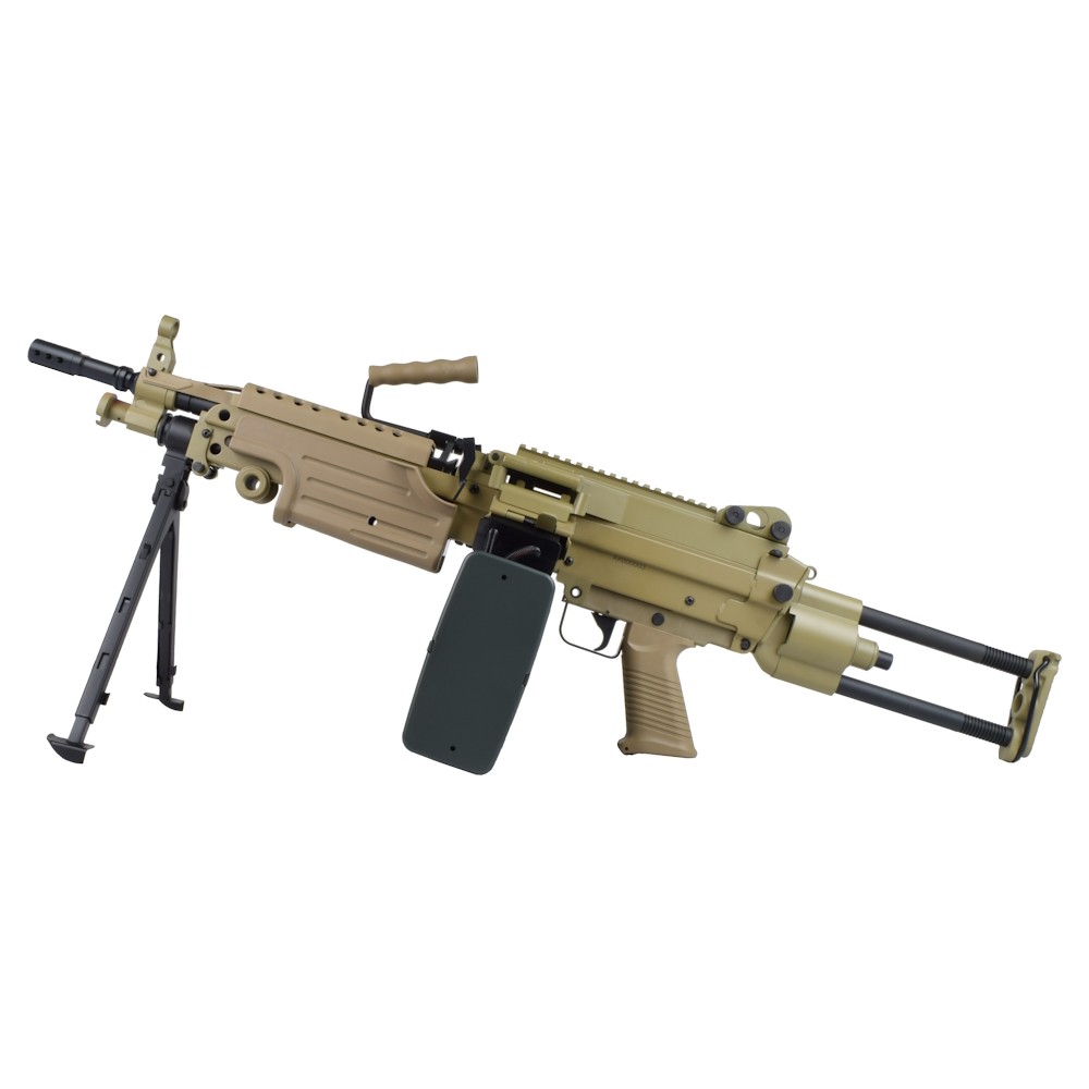 A&K ELECTRIC RIFLE M249 PARA METAL VERSION DARK EARTH (M249-PARAT ...