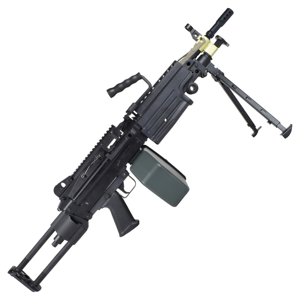 A&K ELECTRIC RIFLE M249 PARA METAL VERSION BLACK (M249-PARA) | Jolly Softair