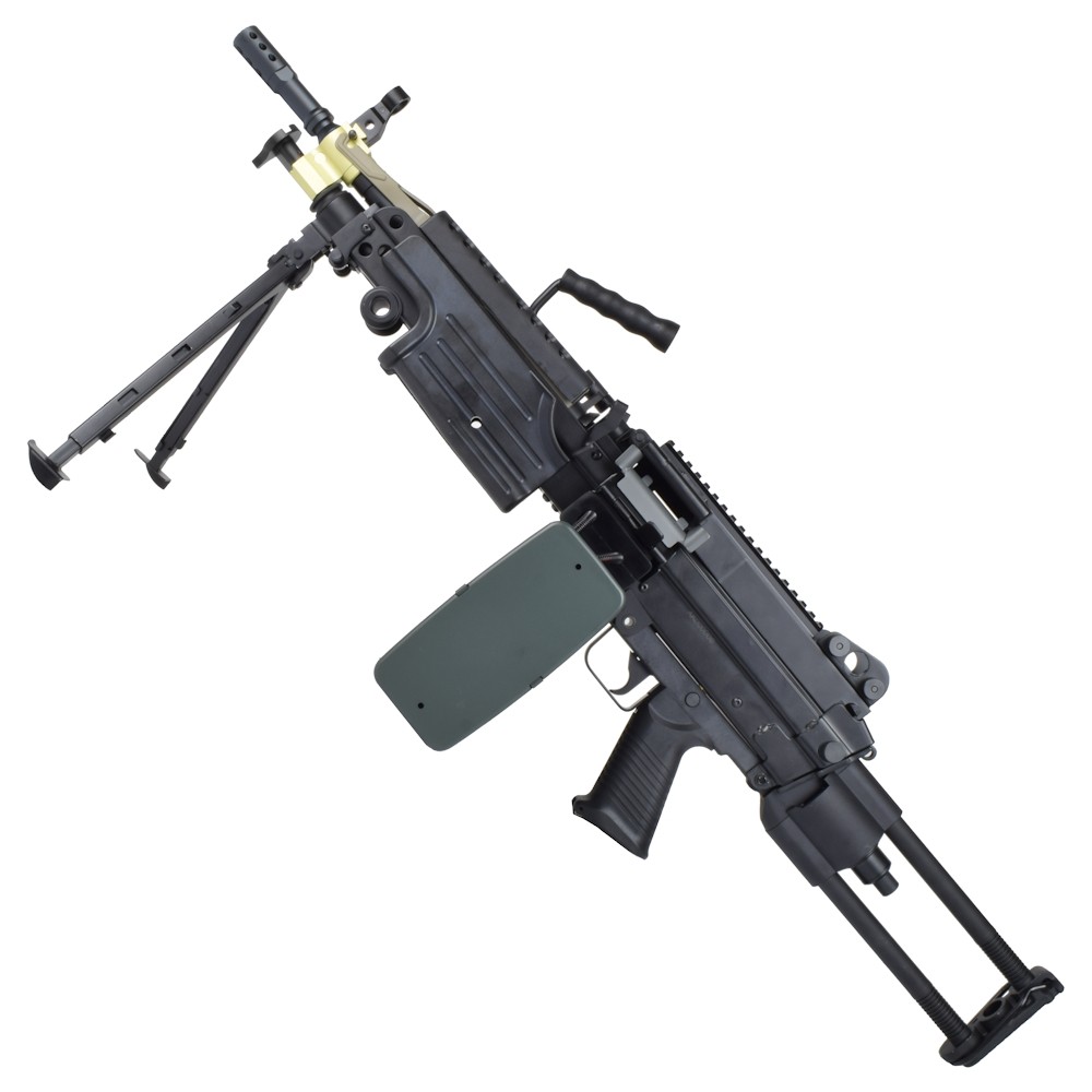 A&K ELECTRIC RIFLE M249 PARA METAL VERSION BLACK (M249-PARA) | Jolly Softair