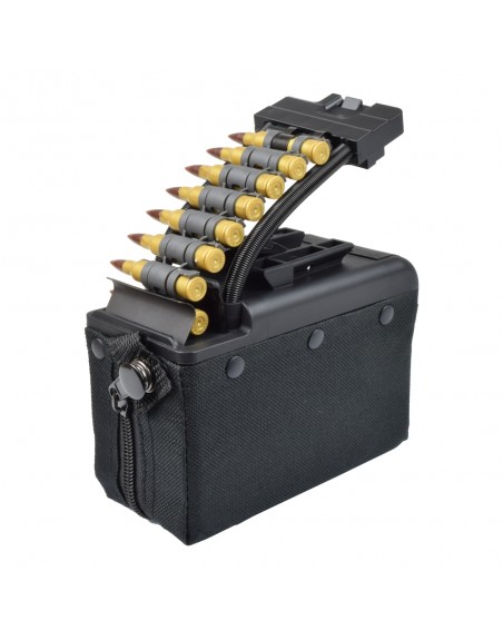 BATTLEAXE ELECTRIC MAGAZINE 2000 ROUNDS FOR MK46 MINIMI BLACK (MINIMI DRUM BK) | Jolly Softair