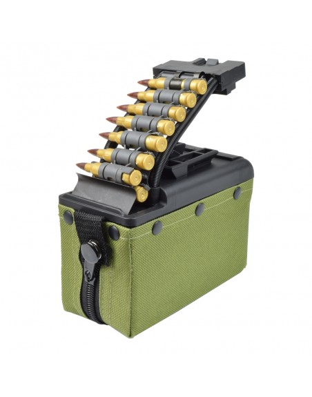 BATTLEAXE ELECTRIC MAGAZINE 2000 ROUNDS FOR MK46 MINIMI OLIVE DRAB (MINIMI DRUM OD) | Jolly Softair