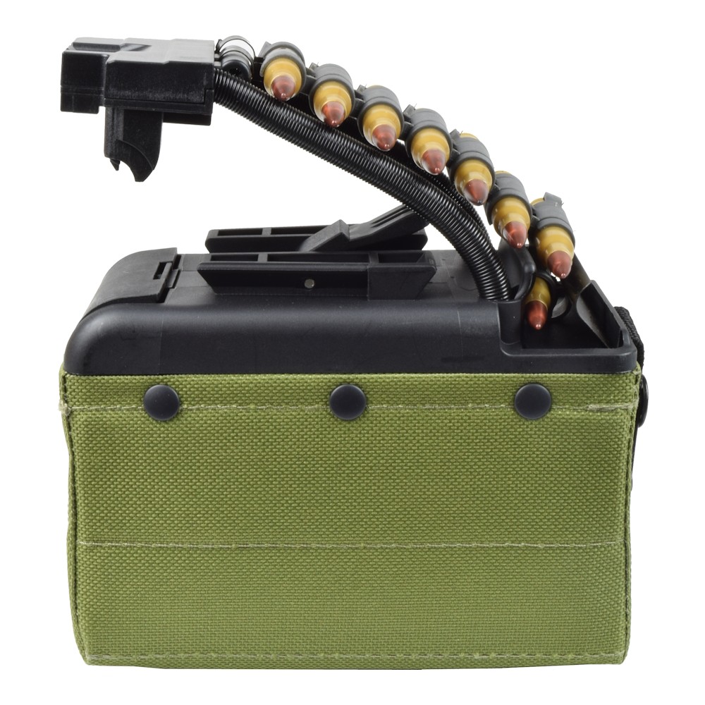 BATTLEAXE ELECTRIC MAGAZINE 2000 ROUNDS FOR MK46 MINIMI OLIVE DRAB (MINIMI DRUM OD) | Jolly Softair