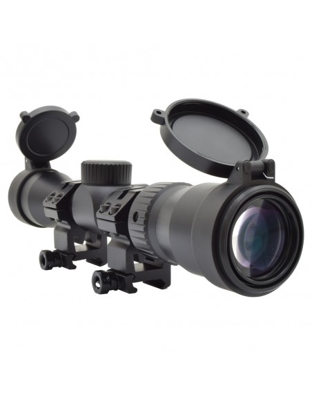 JS-TACTICAL LONG EYE RELIEF RIFLE SCOPE 2x-7X ZOOM 32mm LENS BLACK (JS ...