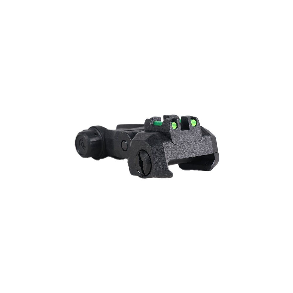 G&G DUAL PROFILE FLIP-UP FIBER OPTIC SIGHTS BLACK (G03261) | Jolly Softair