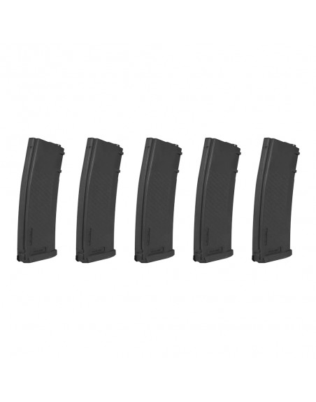 SPECNA ARMS 5x S-MAG MID-CAP MAGAZINES SET 125 ROUNDS FOR M4/M16 SERIES ...