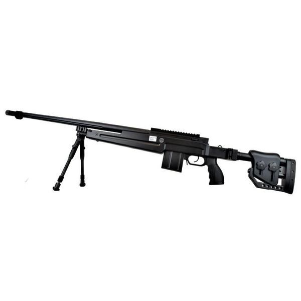 WELL SNIPER BOLT ACTION RIFLE WITH BIPOD BLACK (MB4411B) | Jolly Softair